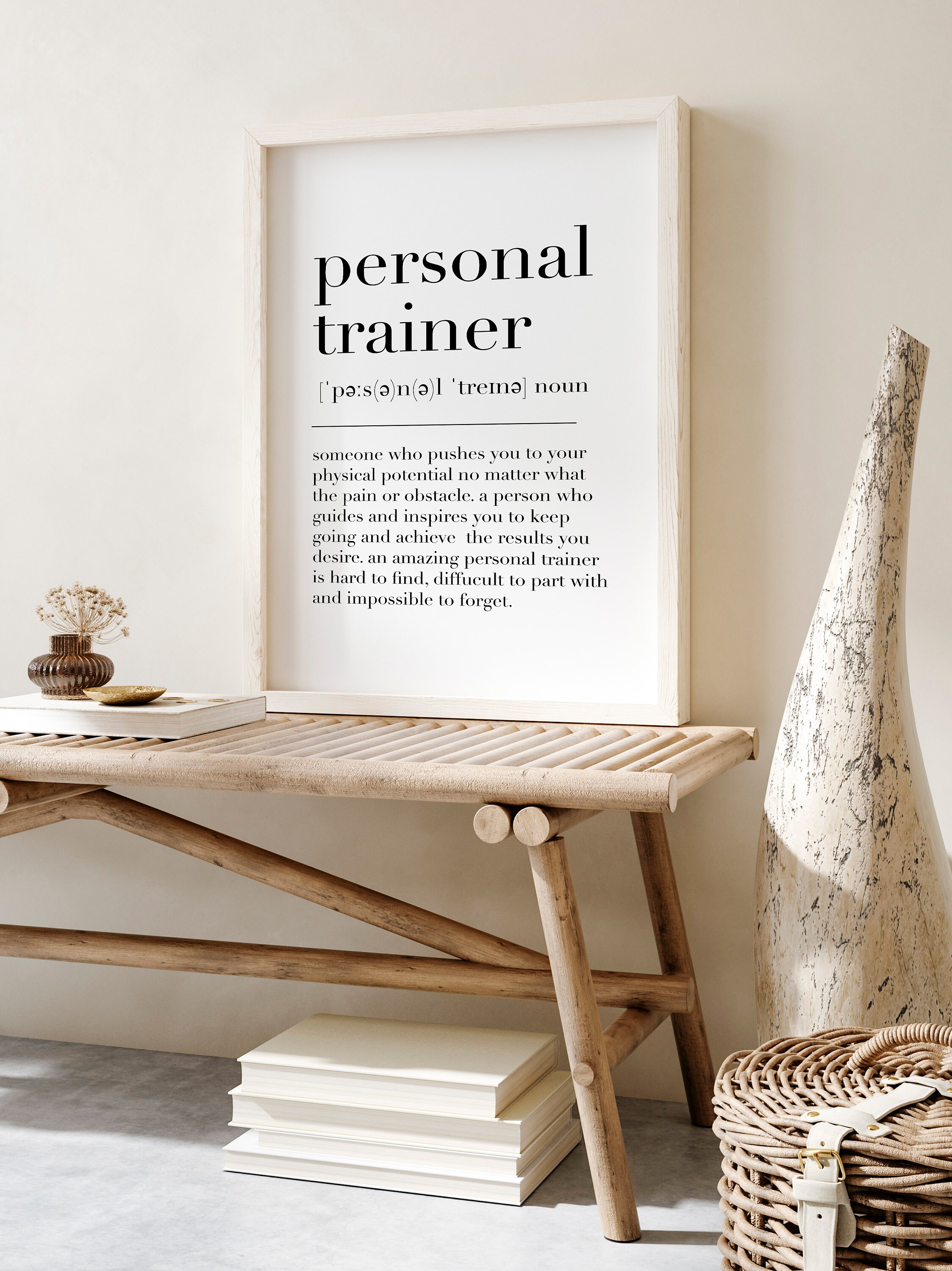 Personal Trainer Definition Print Gift for Personal Trainer | Etsy