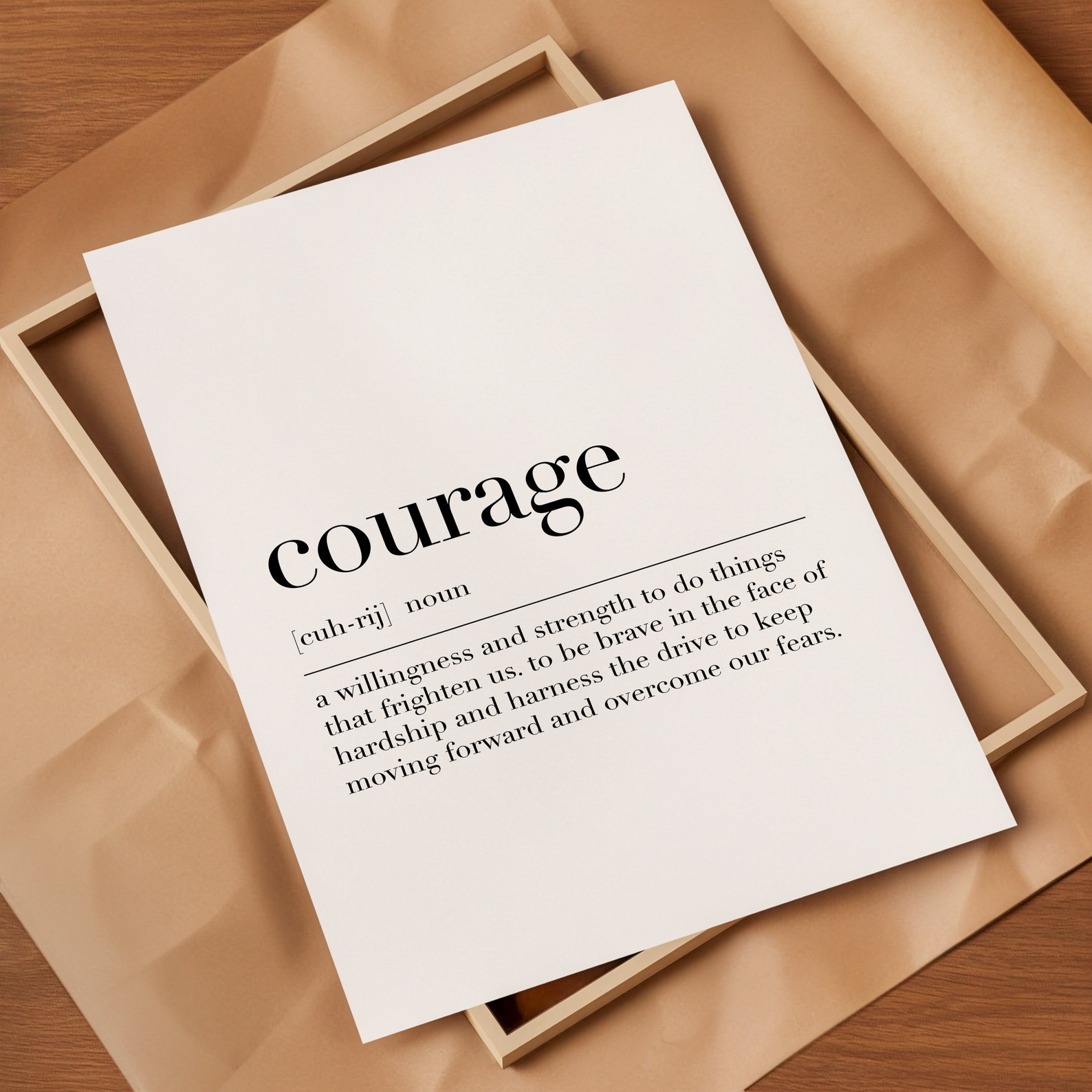 Courage, Courage Print, Courage Poster, Courage Sign, Courage Wall Art ...