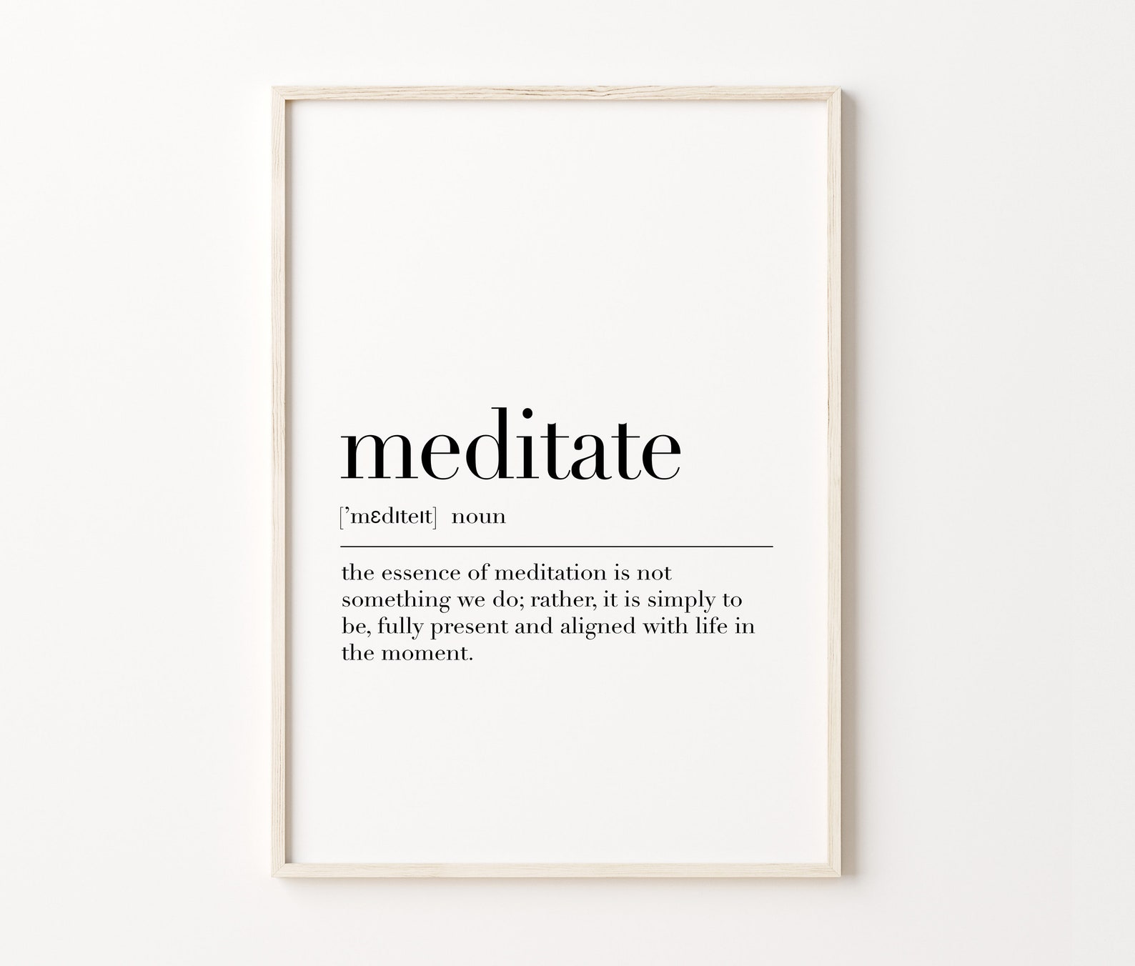 Meditate, Meditate Print, Meditate Poster, Meditate Wall Decor ...