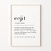 Eejit Definition Print, Irish Poster, Irish Gifts, Scottish Wall Art ...