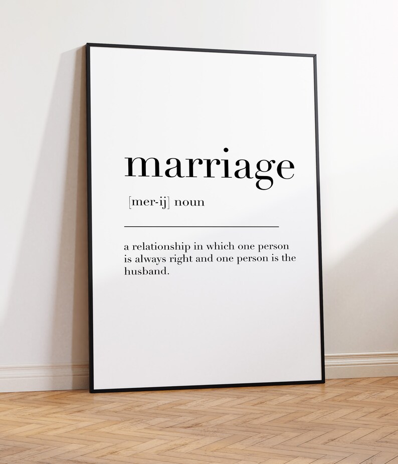 Marriage, Marriage Print, Marriage Poster, Marriage Definition ...