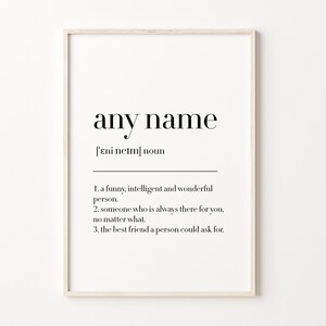 Personalized Name Definition,any Name Print,best Friend Definition ...