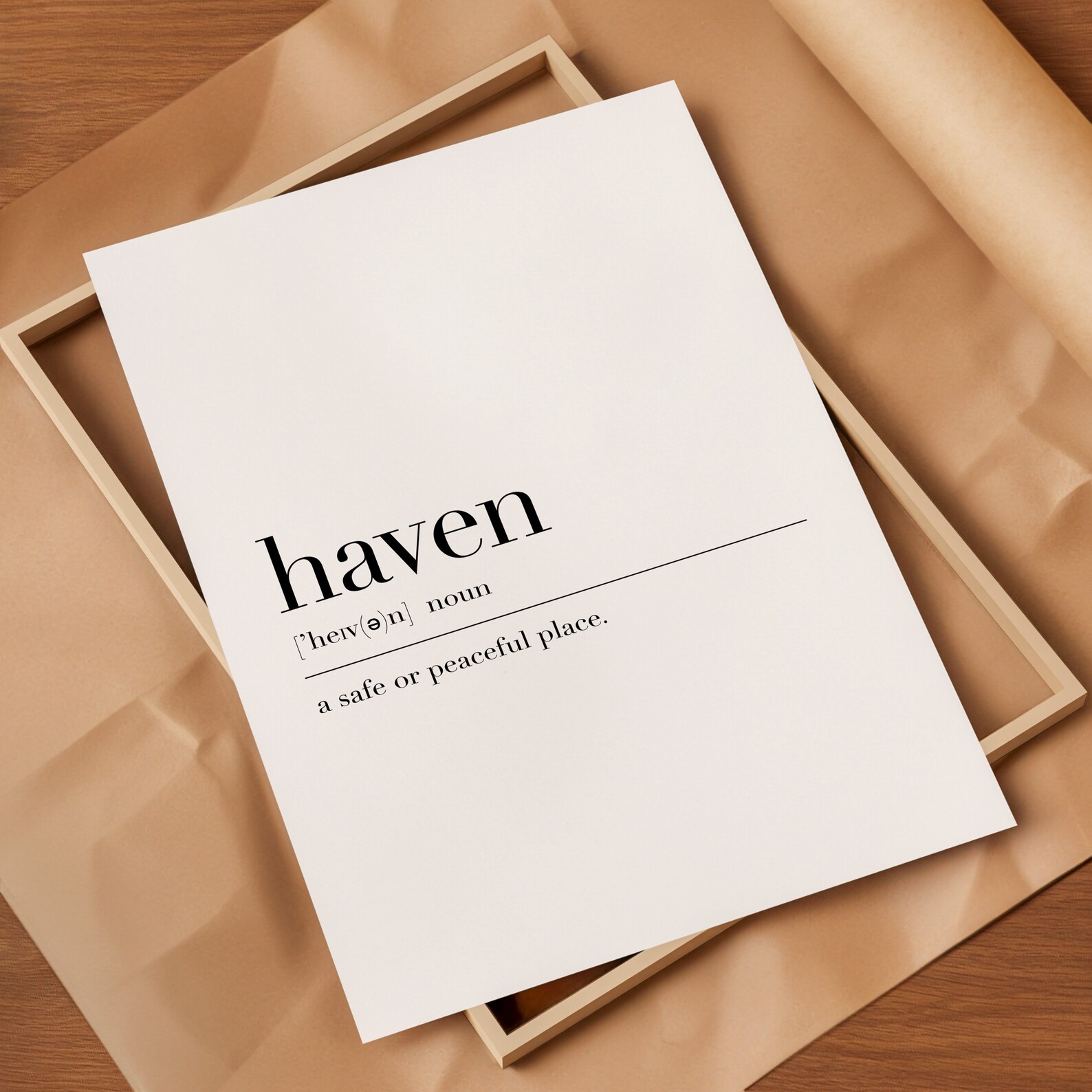 Haven, Haven Print, Haven Poster, Haven Sign, Haven Wall Decor, Haven ...