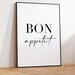 Bon Appetit Definition, Bon Appetit Print, Bon Appetit Poster, Bon ...