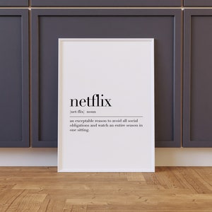 Netflix, Netflix Print, Netflix Poster, Netflix Definition, Netflix ...