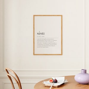 Sisu, Sisu Print, Sisu Poster, Sisu Sign, Sisu Definition Print, Sisu ...