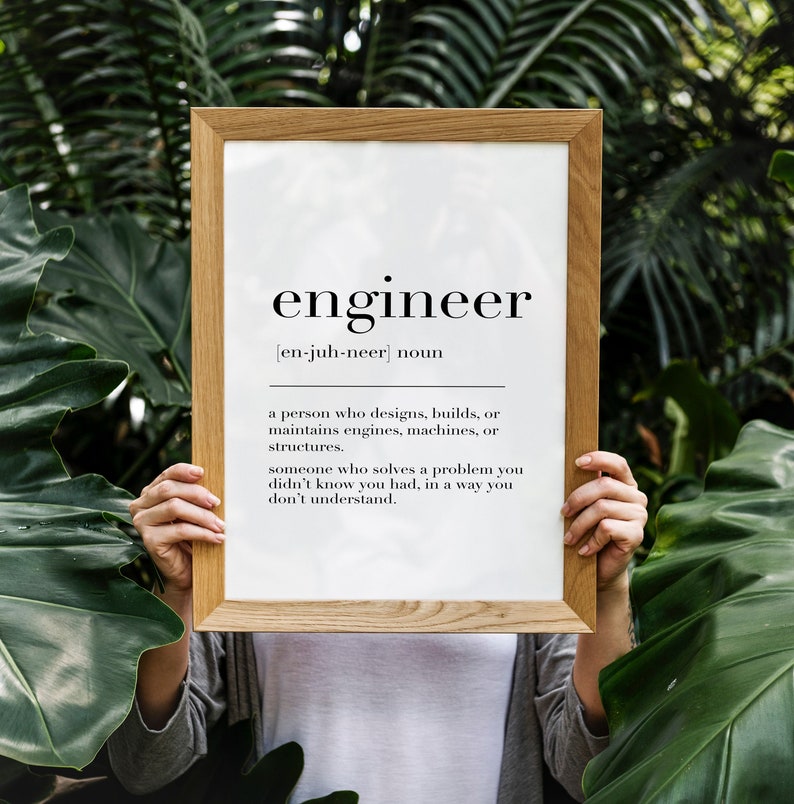 Engineer Engineer Print Engineer Poster Gift for Engineer - Etsy