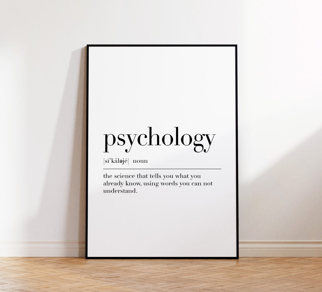 Psychology, Psychology Print, Psychology Poster, Therapist, Quote Print ...