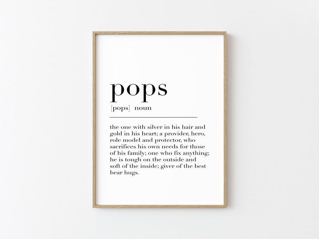 Pops Definition Print Gifts For Pops Grandpa Gifts gift For pops-definition-print-gifts-for-pops-grandpa-gifts-gift-for