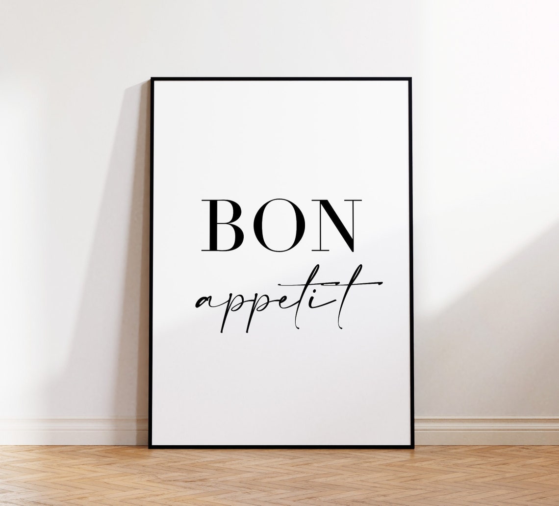 Bon Appetit Definition, Bon Appetit Print, Bon Appetit Poster, Bon ...