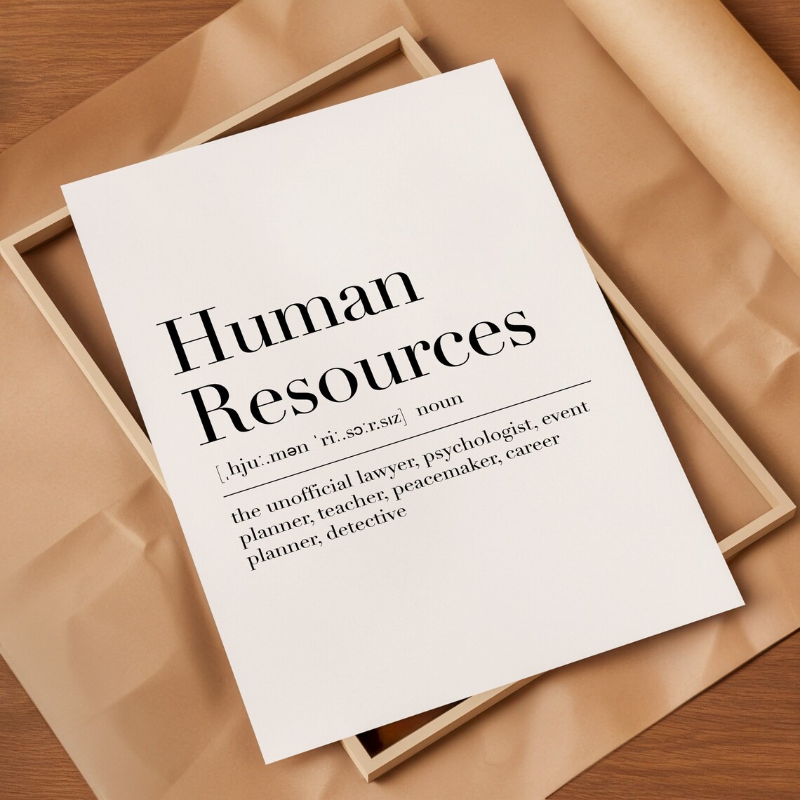 Human Resources, Human Resources Print, Human Resources Poster, Human ...