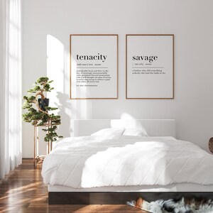 Tenacity Definition, Inspirational Quote, Motivational Prints, Tenacity ...