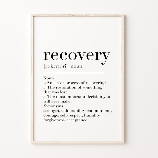 Recovery Posters - Etsy