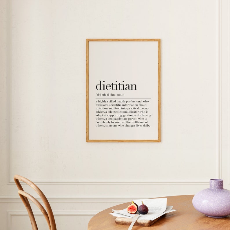 Dietitian, Dietitian Print, Dietitian Poster, Dietitian Definition ...
