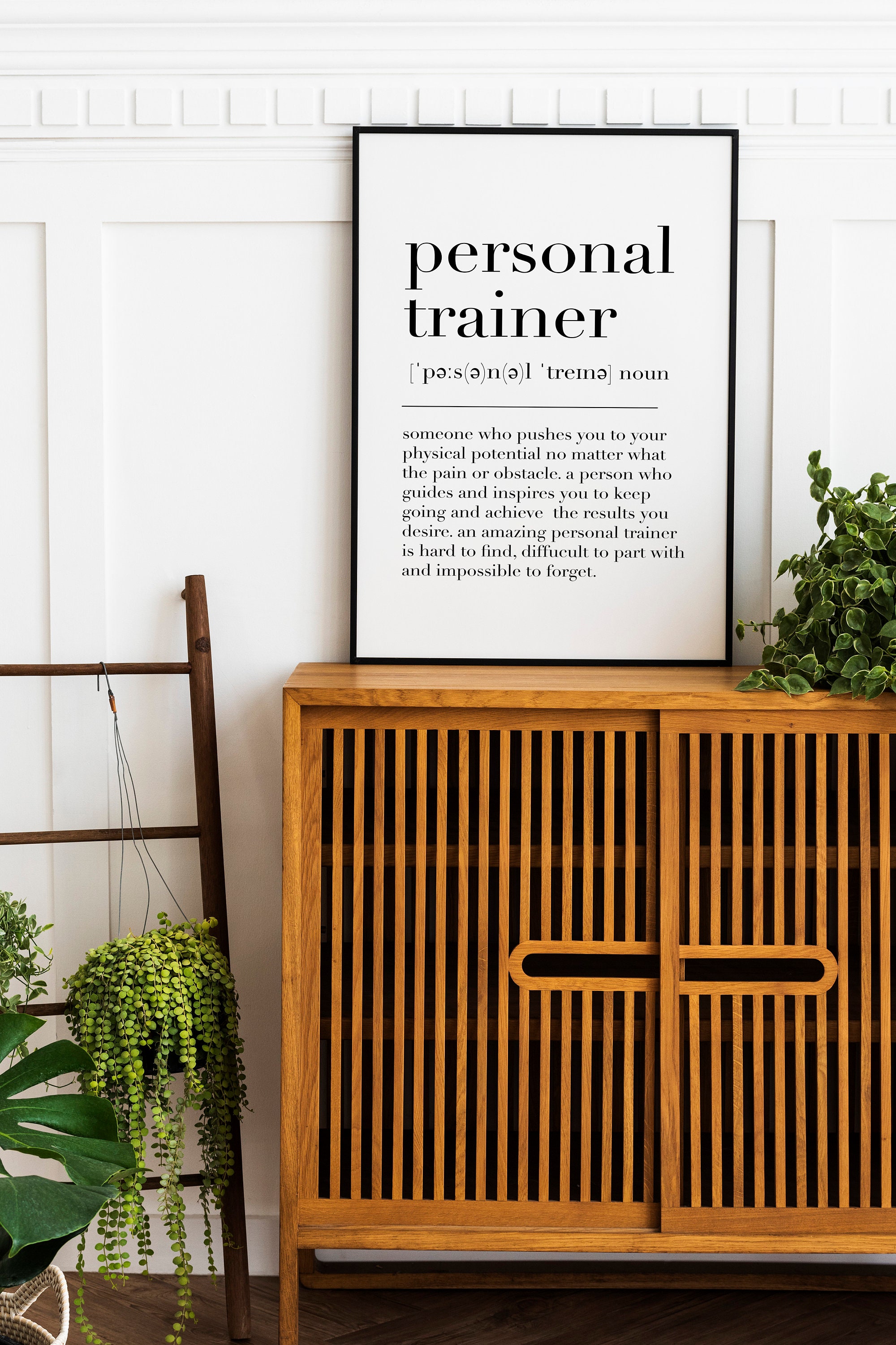 Personal Trainer Definition Print Gift for Personal Trainer | Etsy