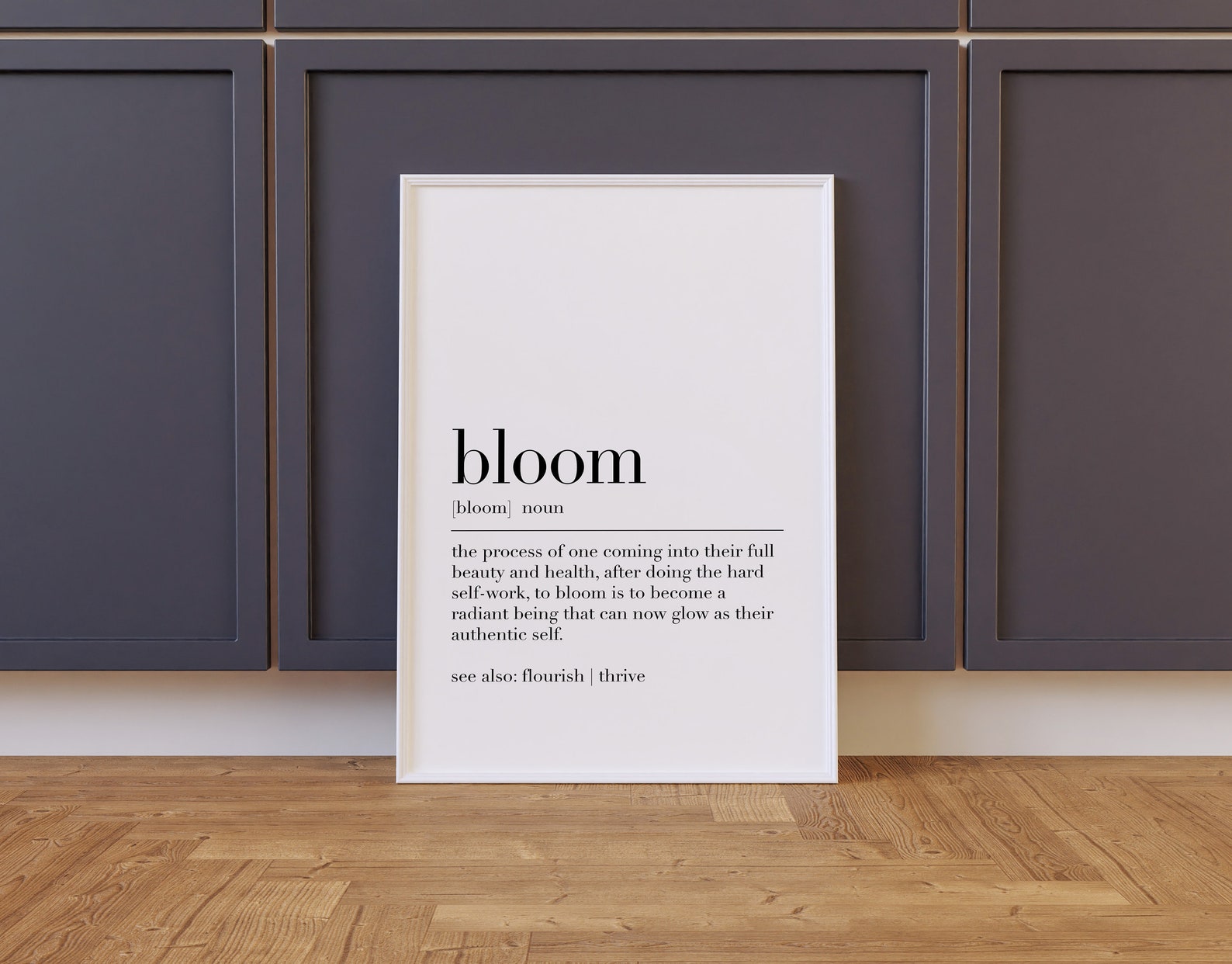 Bloom Definition Print, Bloom Quote Prints, Bloom Poster, Motivational ...