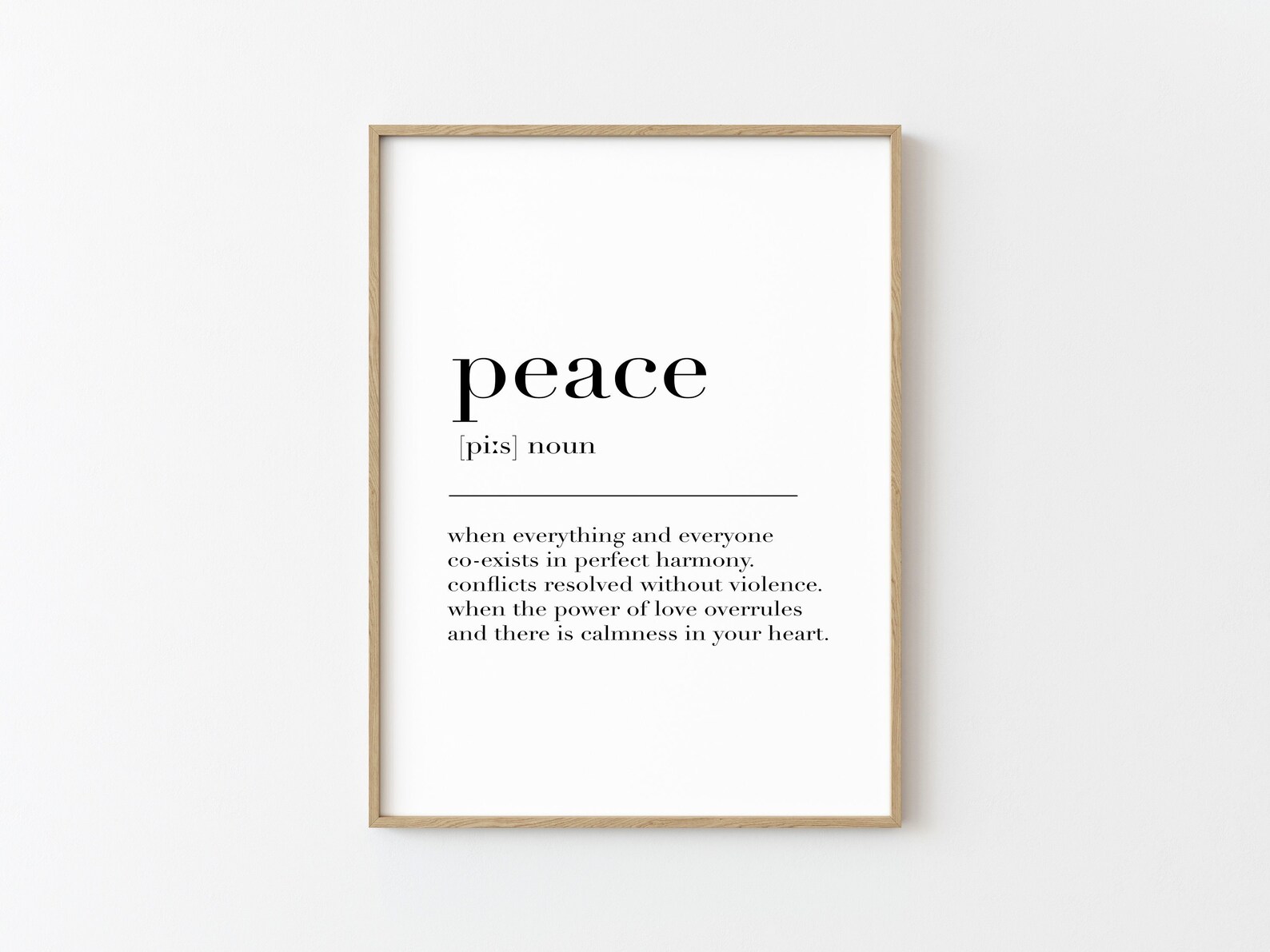 Peace Peace Print Peace Poster Peace Sign Peace Definition - Etsy