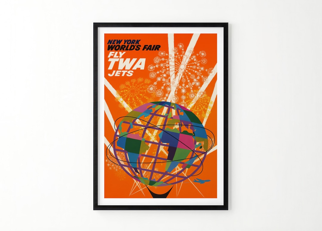 New York World's Fair Vintage Poster, New York Travel Print - Etsy