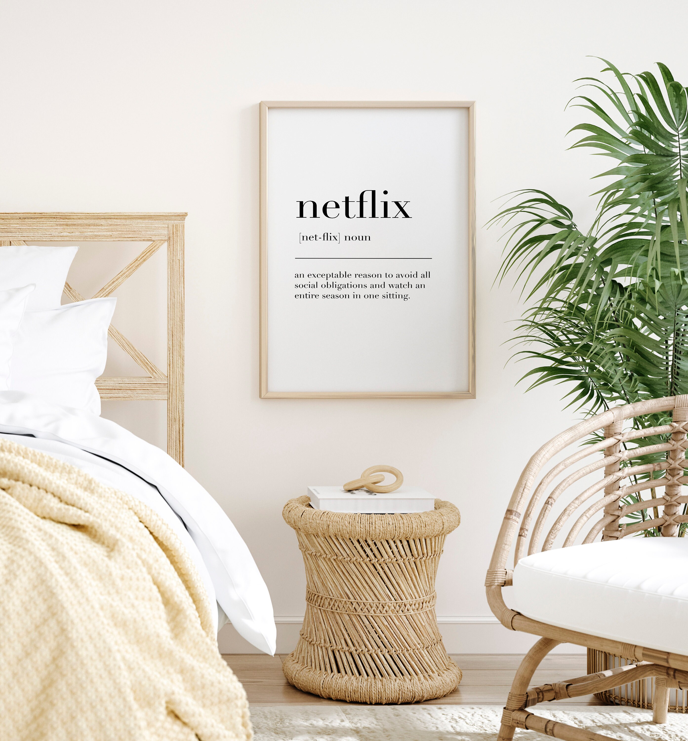 Netflix Netflix Print Netflix Poster Netflix Definition | Etsy