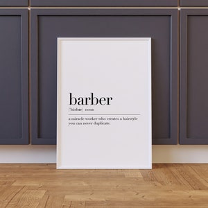 Barber, Barber Definition Print, Barber Print, Definition Poster ...