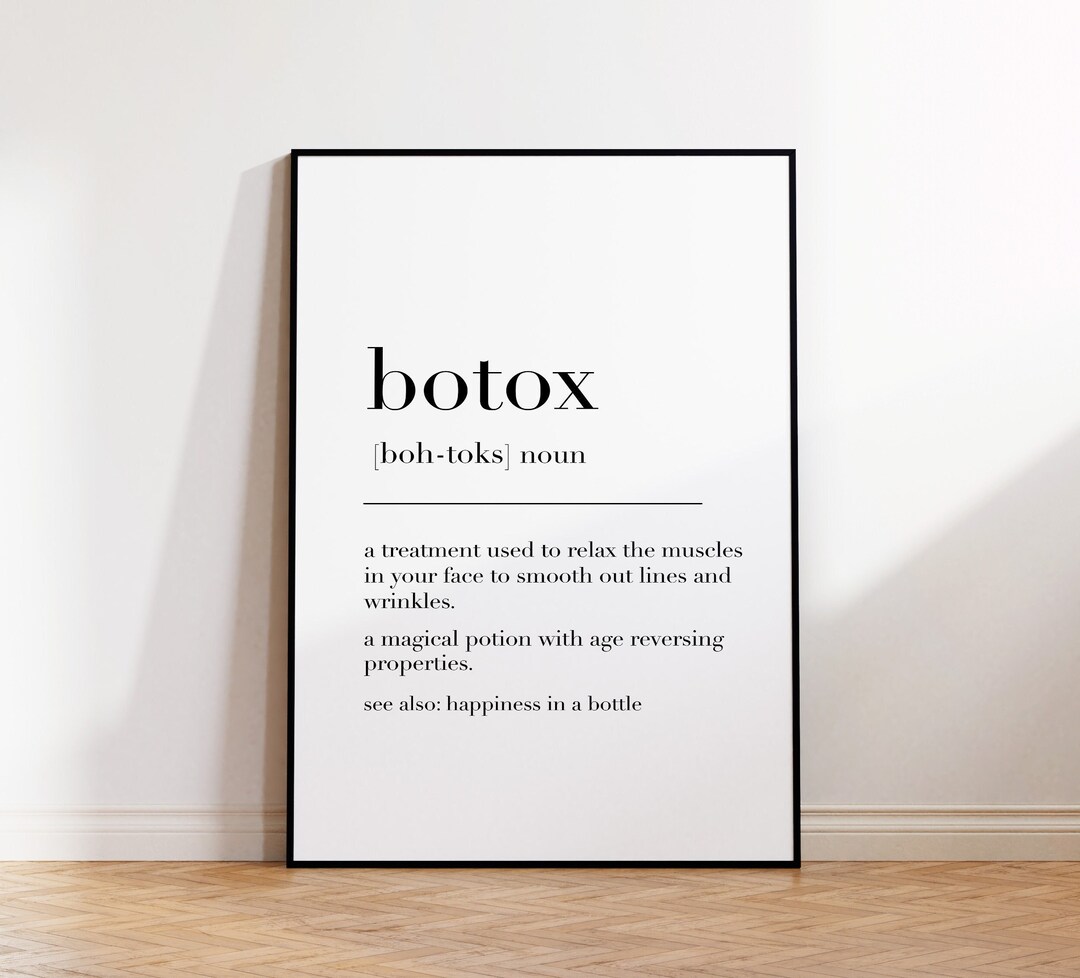 Botox, Botox Poster, Botox Print, Botox Lover Gift, Bathroom Wal Art ...