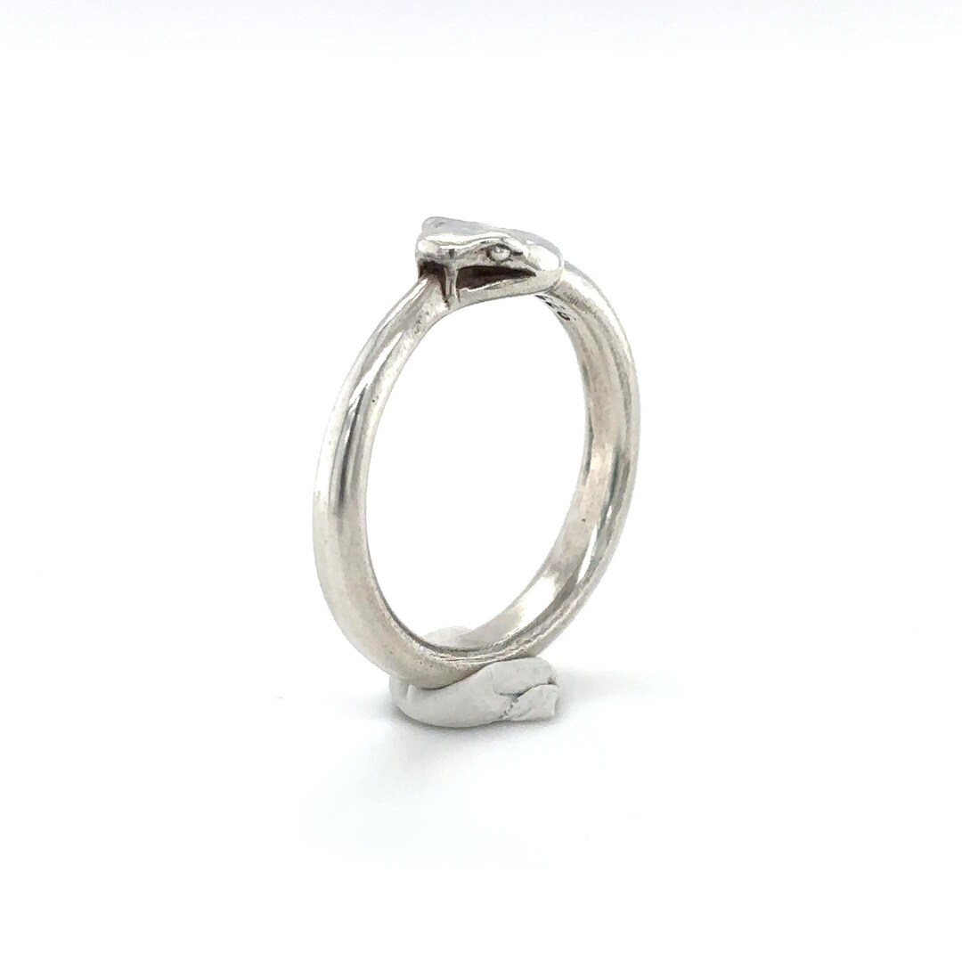 Ouroboros Ring, Snake Ring, Stackable Rings, Sterling Silver 925 ...
