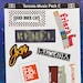 1980s Stickers - Notebook Stickers - Laptop Stickers - Planner Stickers ...