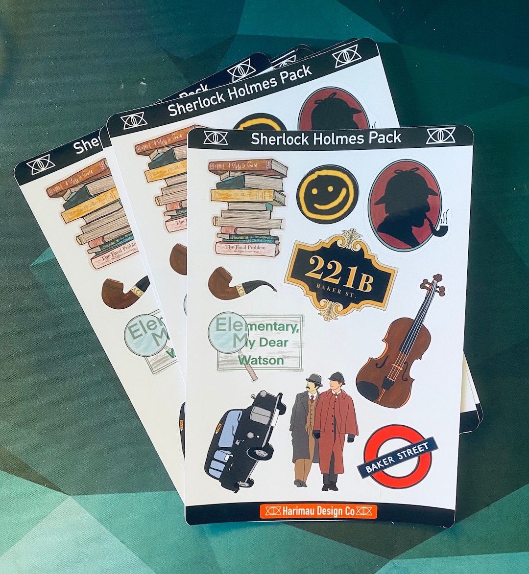 Sherlock Holmes Stickers - Notebook Stickers - Laptop Stickers ...
