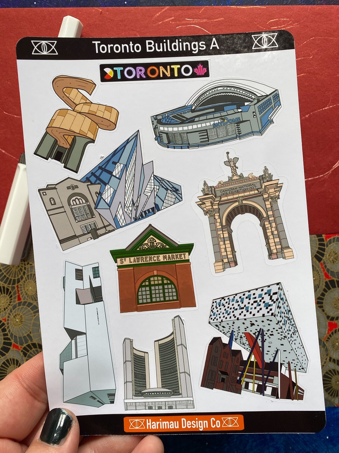 Toronto Iconic Buildings - Notebook Stickers - Laptop Stickers ...