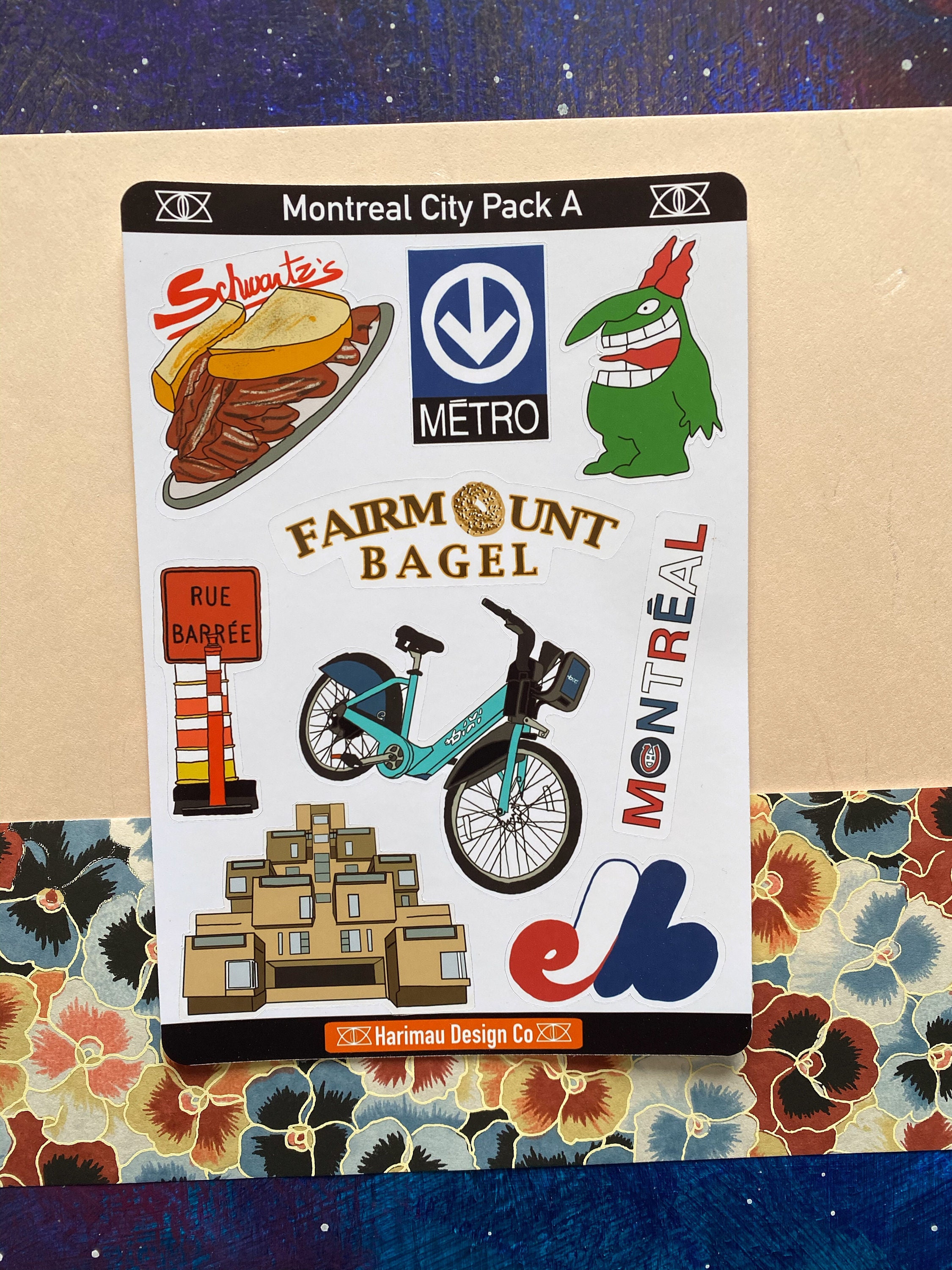 Montreal City Stickers - Notebook Stickers - Laptop Stickers - Planner ...