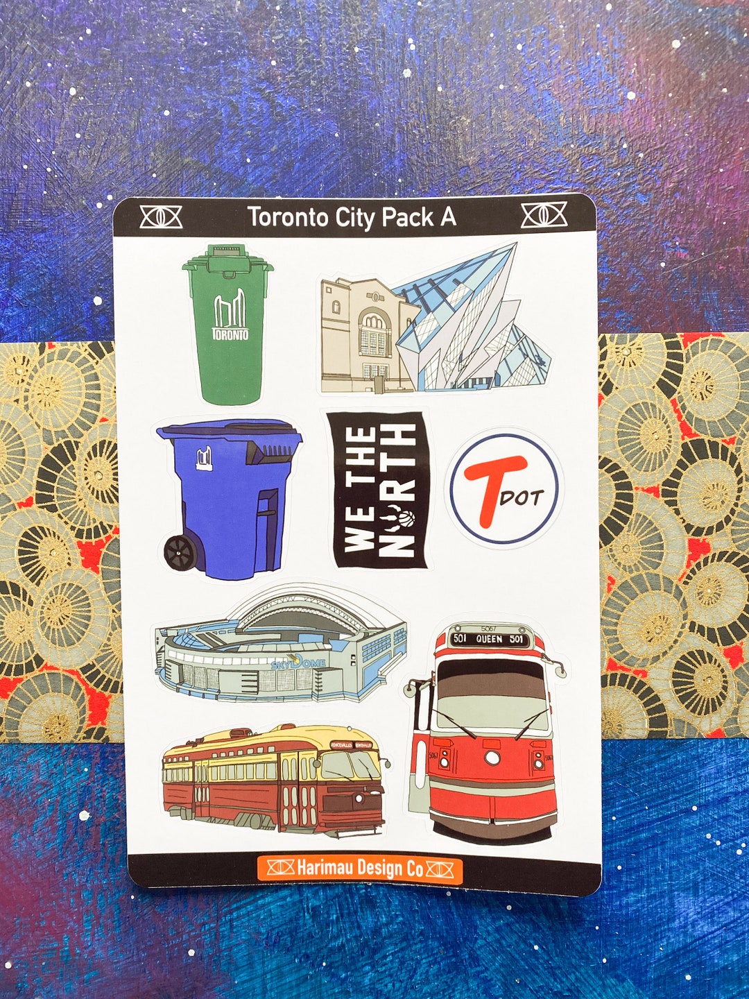 Toronto City Stickers - Notebook Stickers - Laptop Stickers - Planner ...