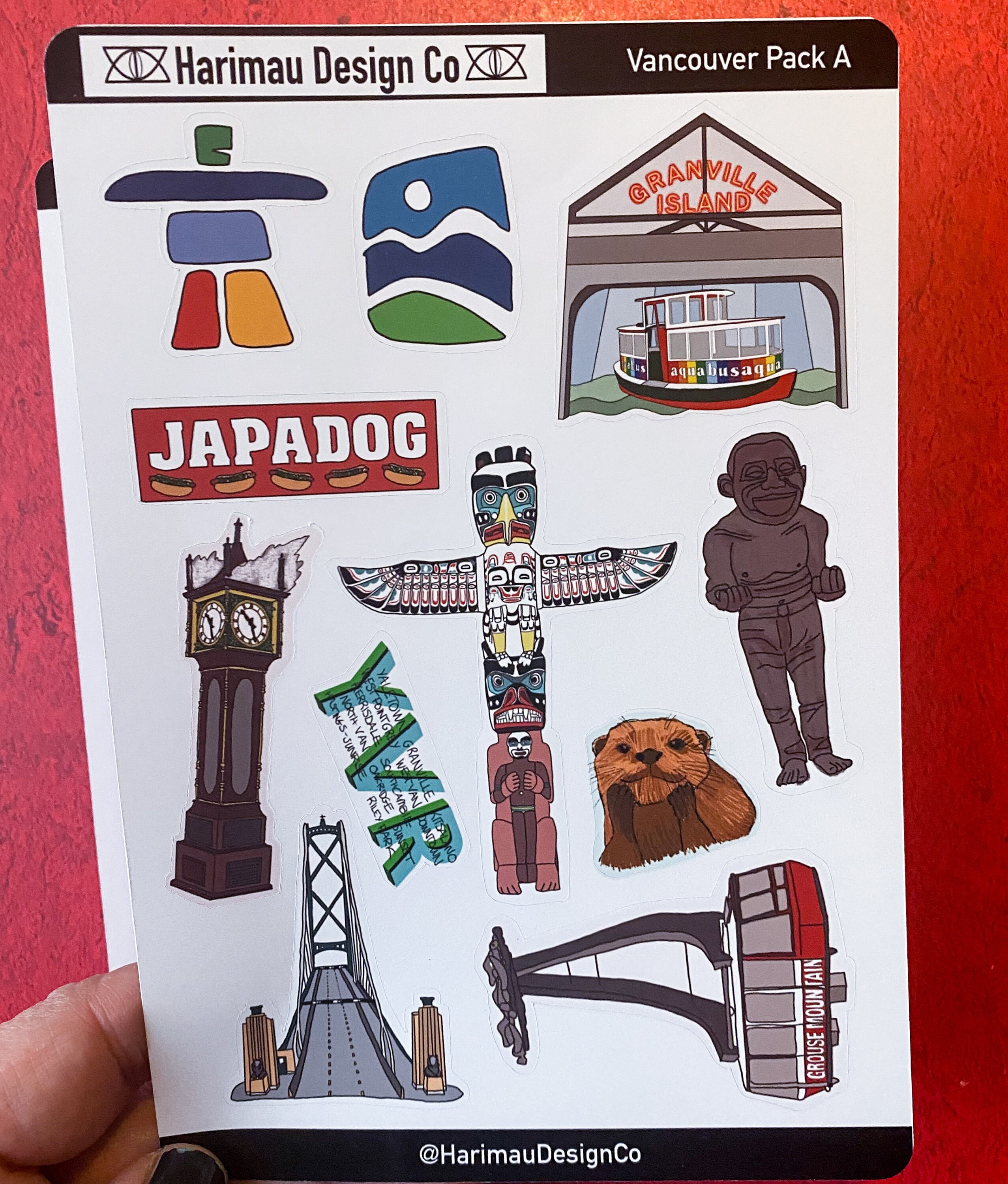 Vancouver City Stickers - Notebook Stickers - Laptop Stickers - Planner ...