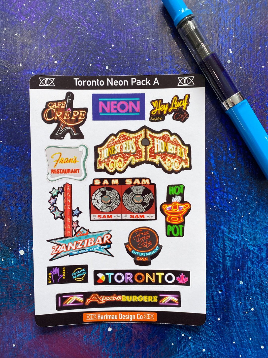 Toronto Neon Signs Stickers - Notebook Stickers - Laptop Stickers ...