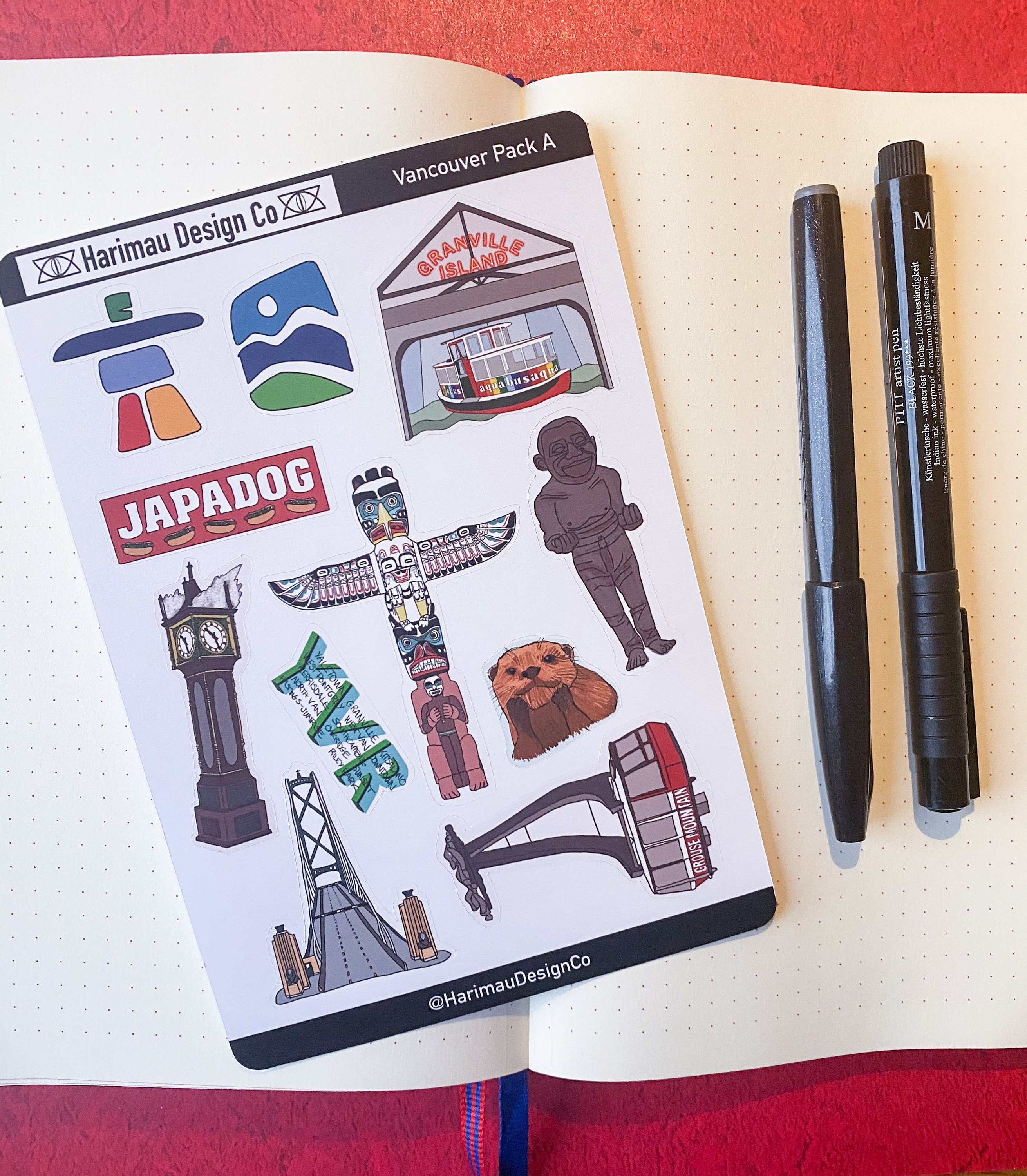 Vancouver City Stickers - Notebook Stickers - Laptop Stickers - Planner ...