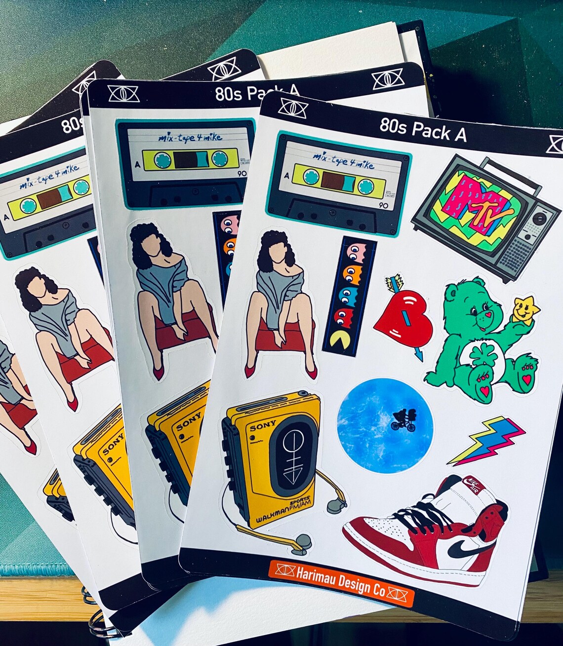 1980s Stickers - Notebook Stickers - Laptop Stickers - Planner Stickers ...