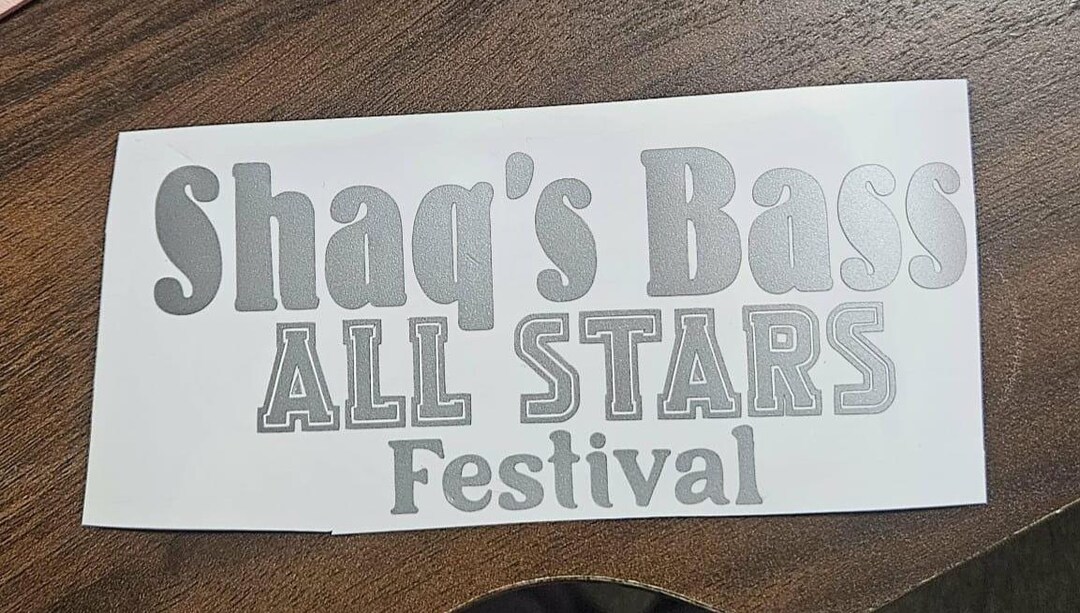 Shaq Bass All Stars Festival Vinyl Decal Rave Sticker - Etsy
