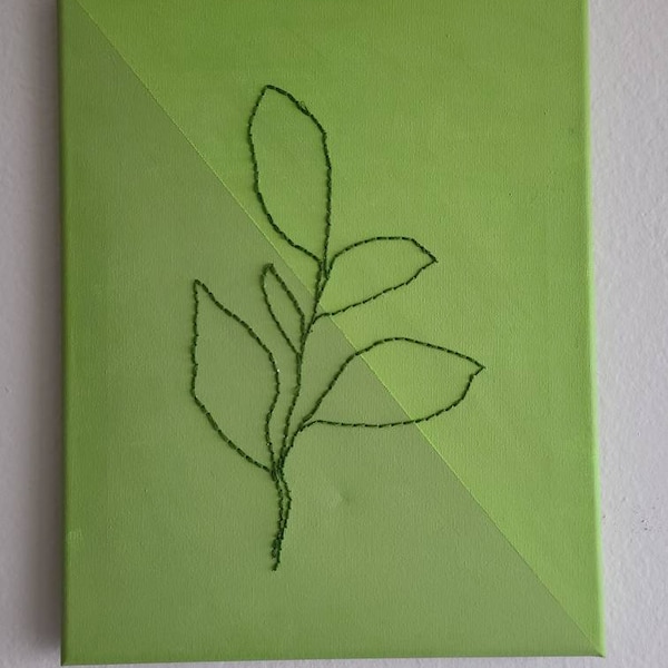 Embroidery on Canvas - Etsy