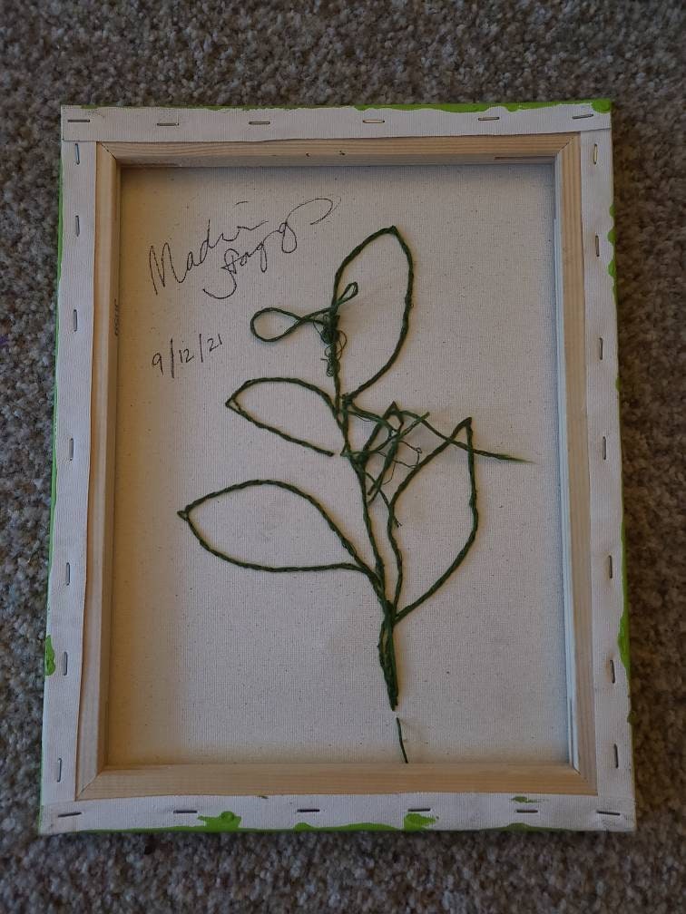 Embroidery Canvas -plant - Etsy