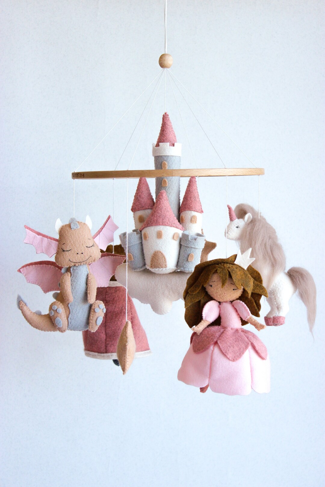 Pink Castle Mobile, Little Princess Mobile, Dragon Baby Mobile ...
