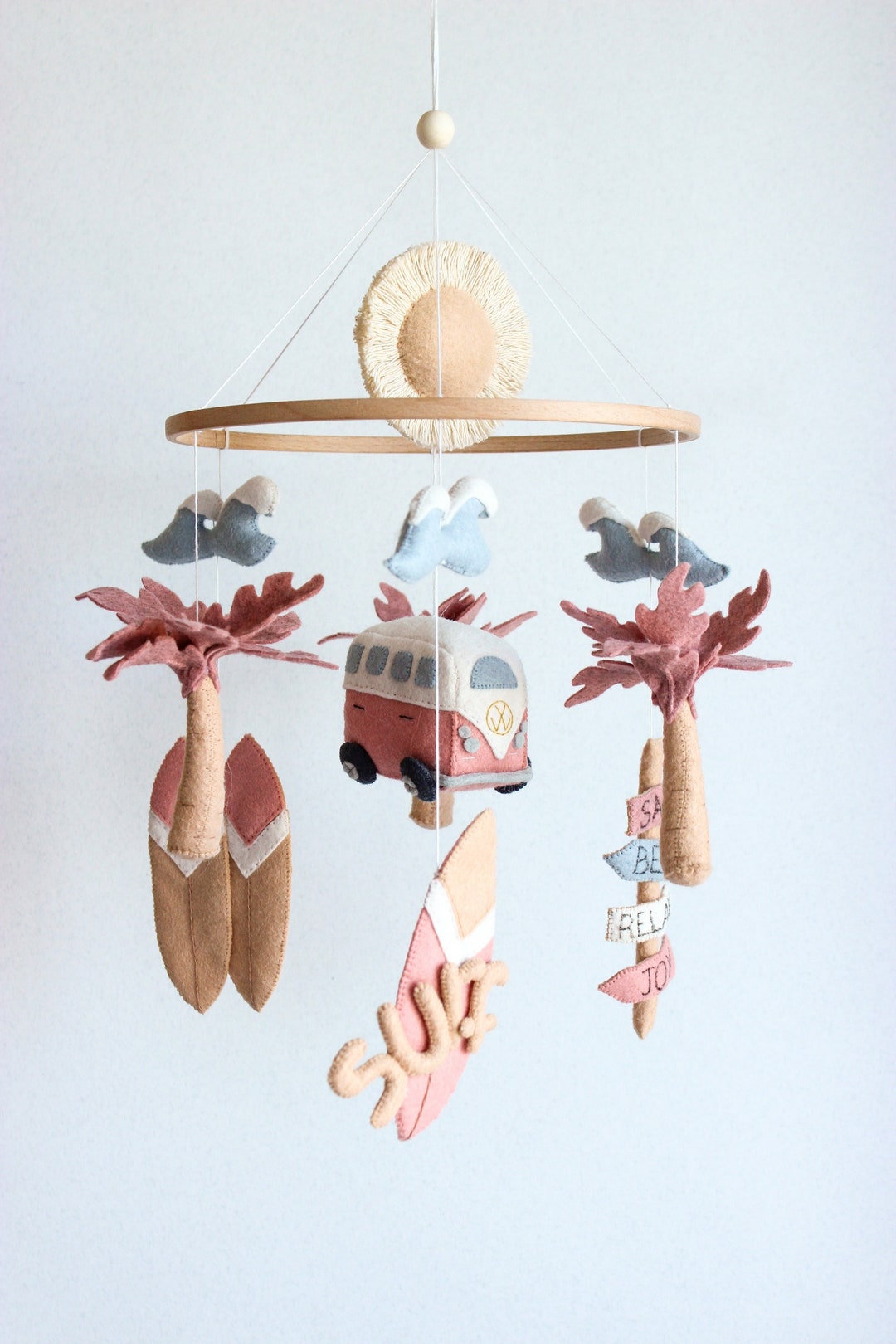 Surf Baby Mobile, Beach Baby Mobile, Surfboard Mobile - Etsy