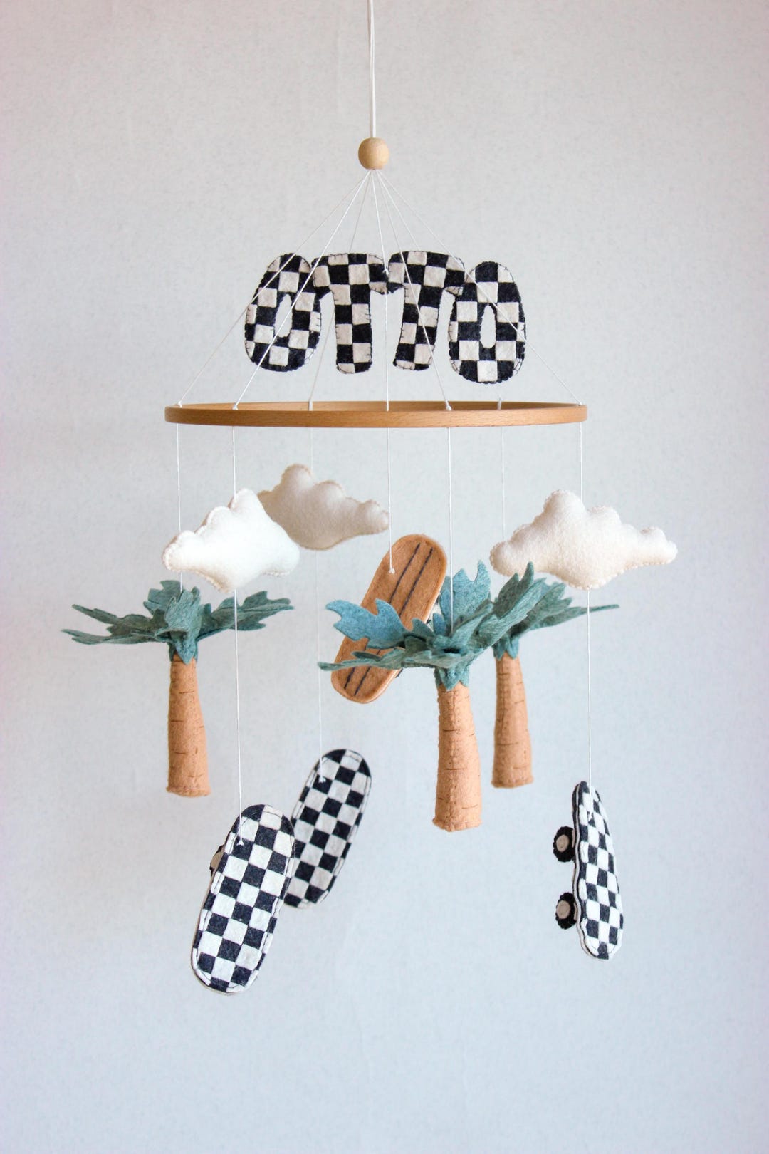 Skateboard Mobile, Checker Print Mobile, Rad Little Dude Mobile ...