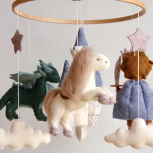 Dragon Baby Mobile, Castle Baby Mobile, Knight Baby Mobile, Dragon ...