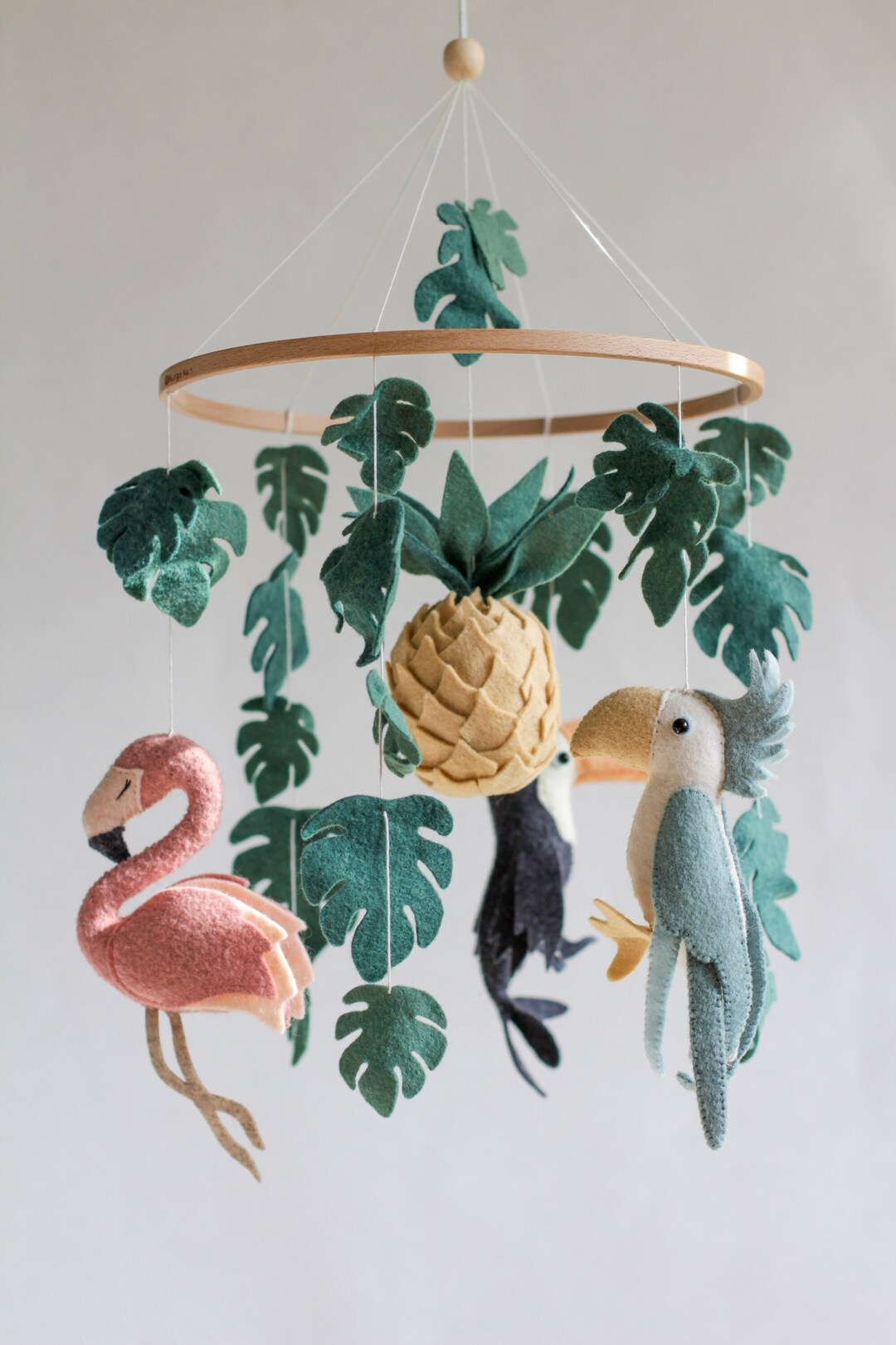 Tropical Baby Mobile, Hawaiian Baby Mobile, Pineapple Mobile, Flamingo ...