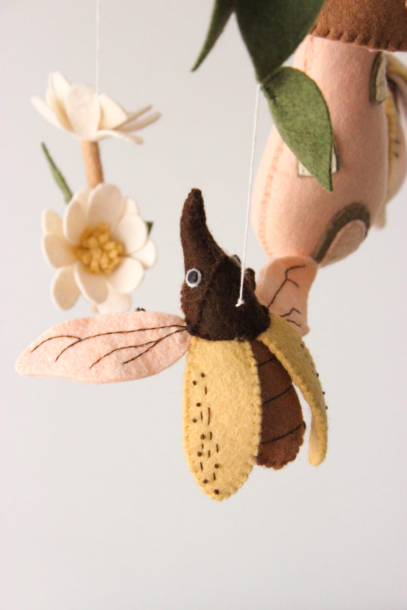 Insect Baby Mobile, Garden Bugs Mobile, Enchanted Forest Mobile ...