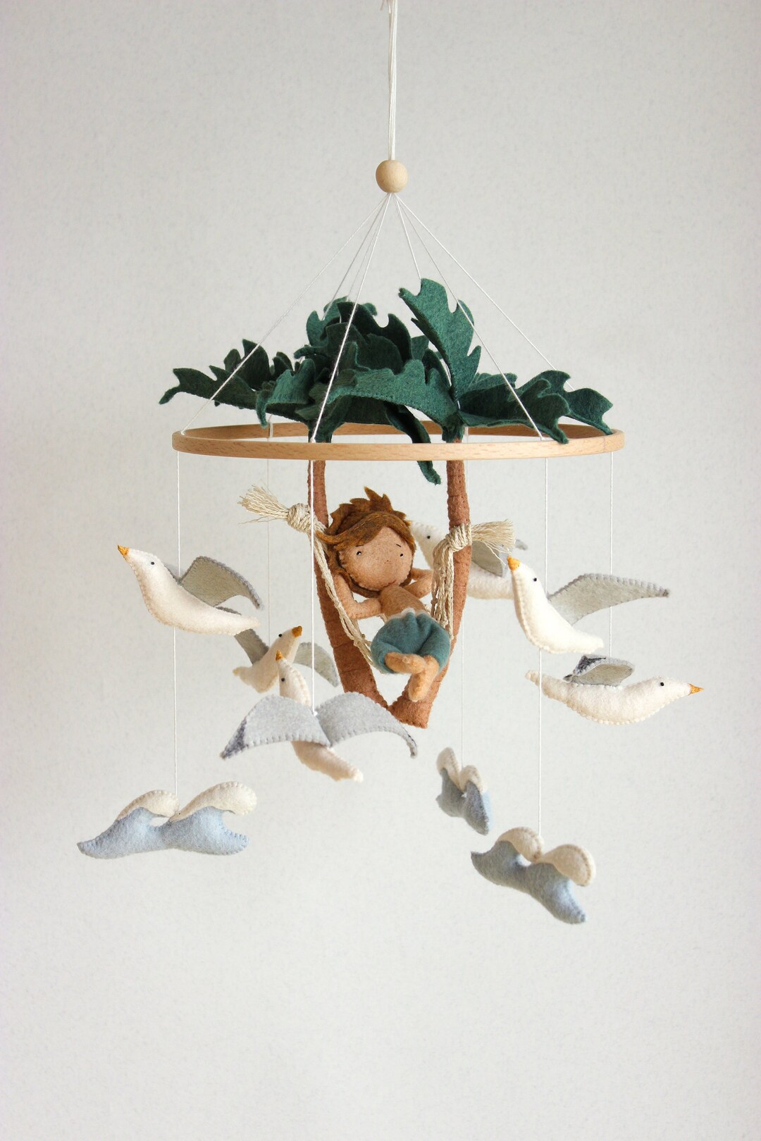 Beach Baby Mobile, Ocean Baby Mobile, Seagull Baby Mobile - Etsy