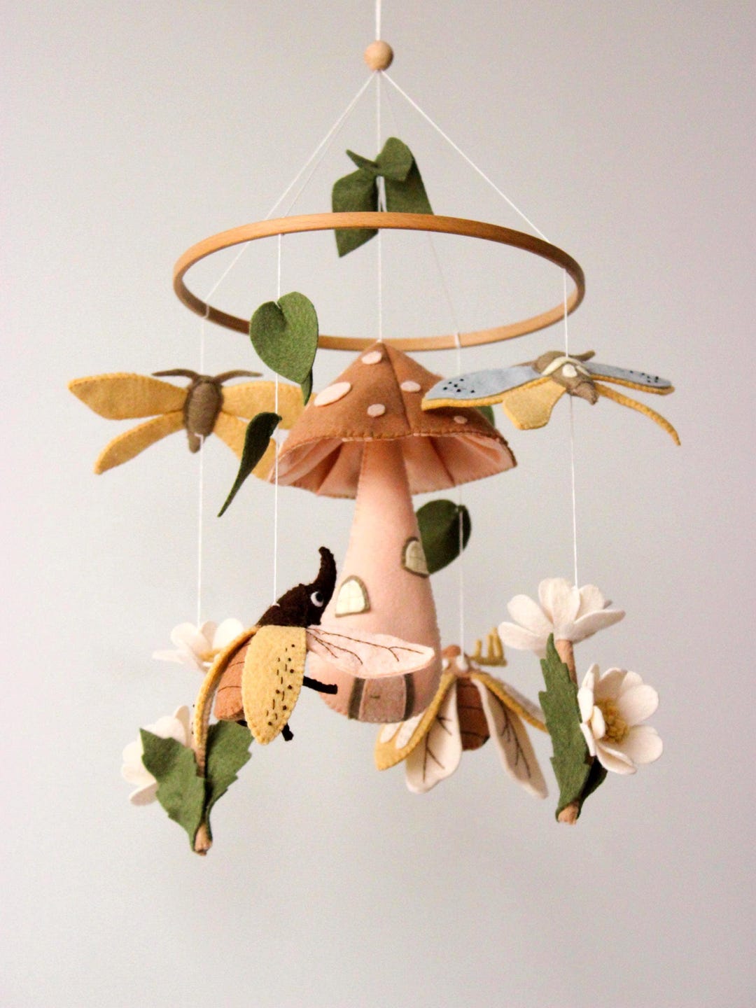 Insect Baby Mobile, Garden Bugs Mobile, Enchanted Forest Mobile ...