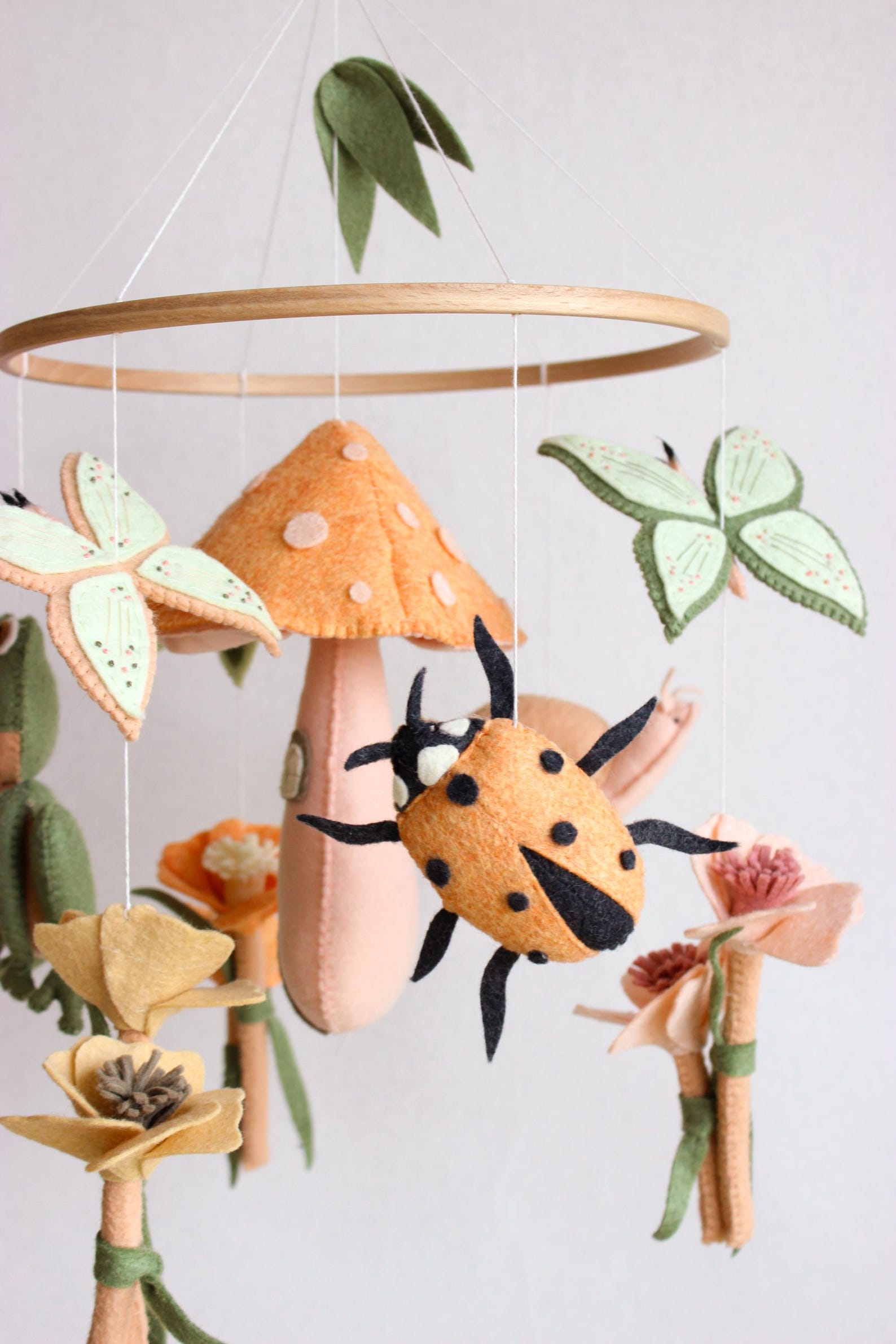 Fairytale Mobile, Fairy Garden Mobile, Mushroom Mobile, Butterfly ...