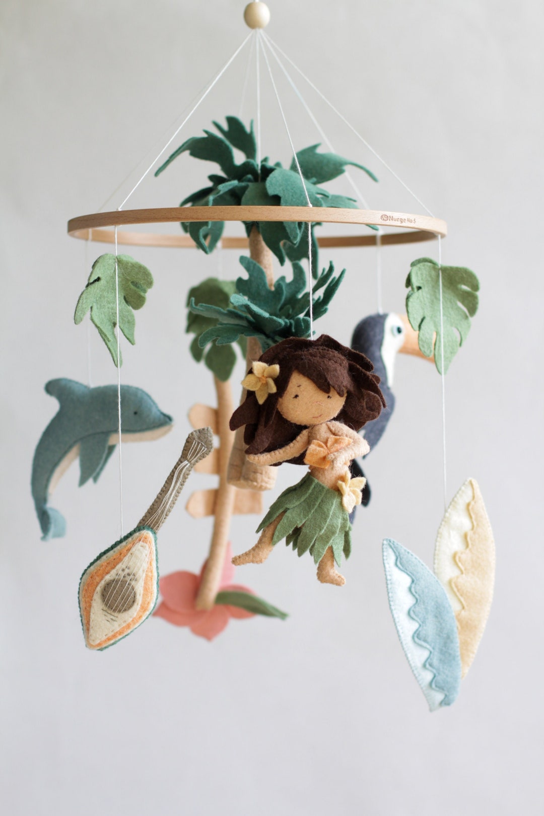 Hawaiian Baby Mobile, Tropical Baby Mobile, Palm Tree Mobile - Etsy