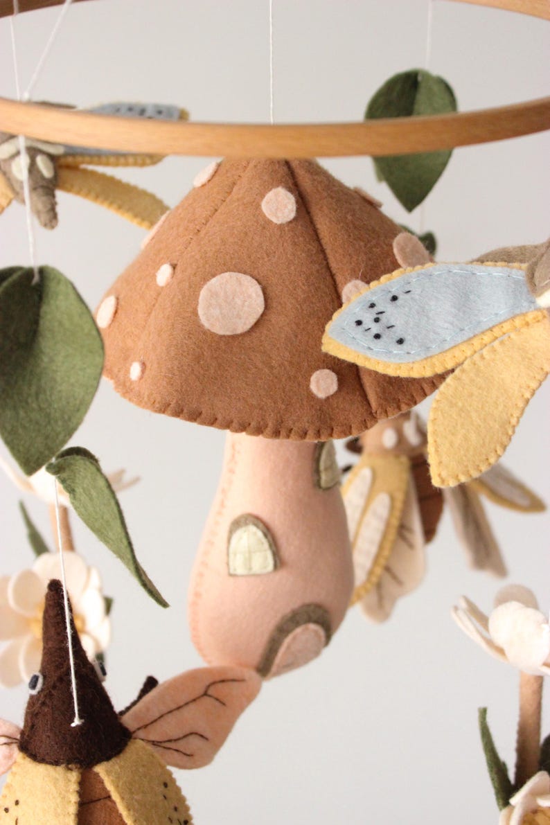 Insect Baby Mobile, Garden Bugs Mobile, Enchanted Forest Mobile ...