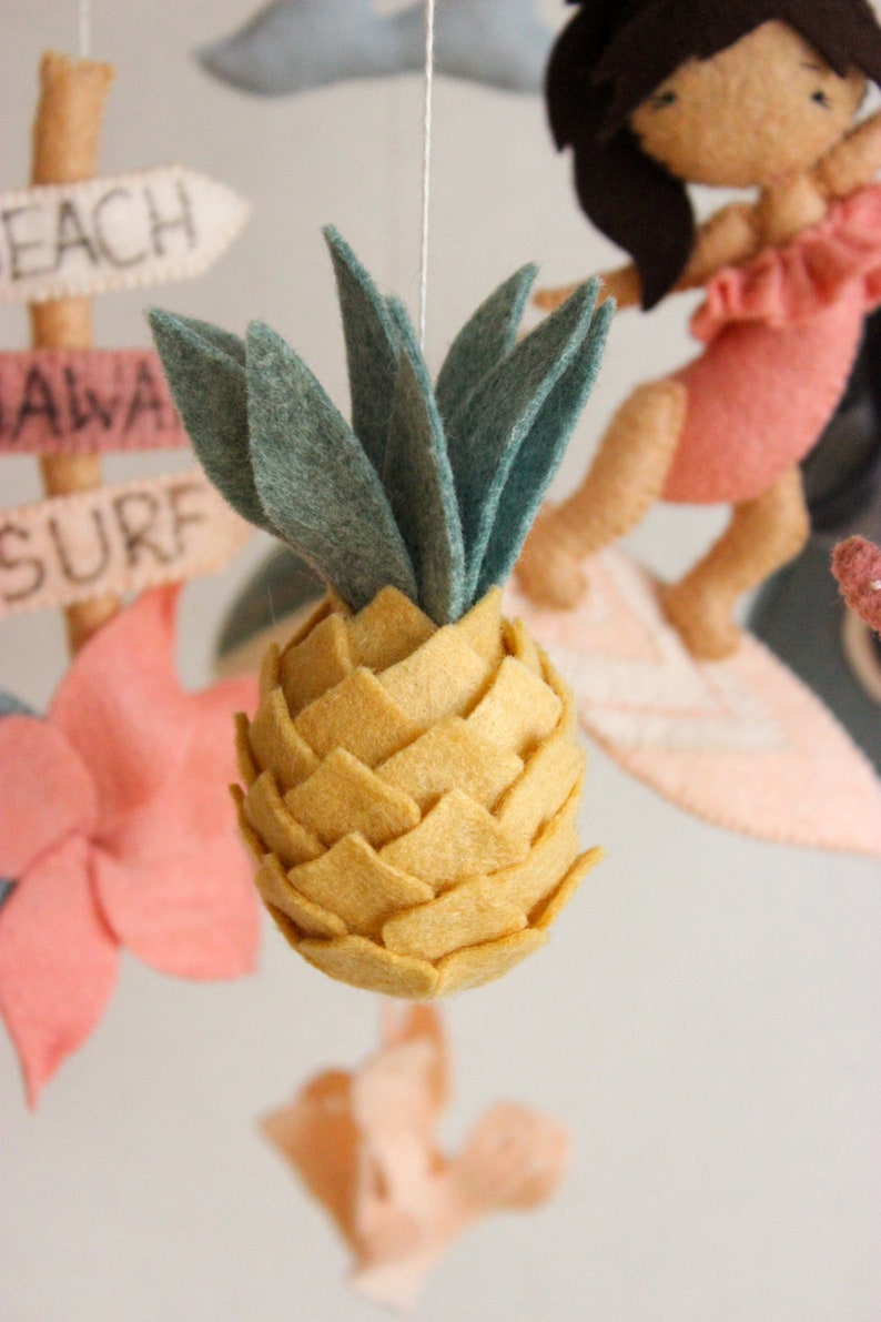 Surf Baby Mobile, Surf Nursery Decor, Surfboard Mobile Girl - Etsy